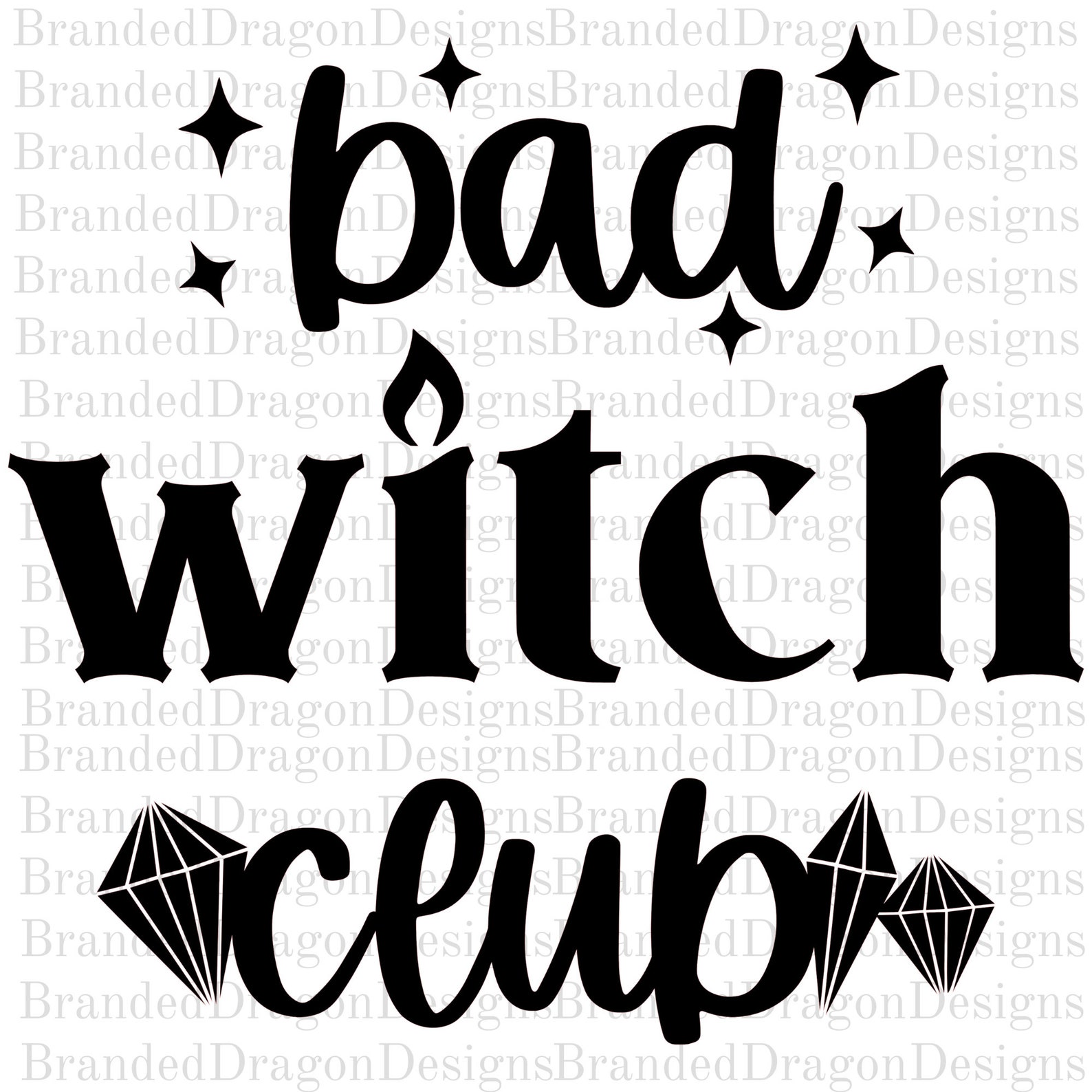 Bad Witch Club SVG Clipart Halloween File Mystic Wiccan - Etsy