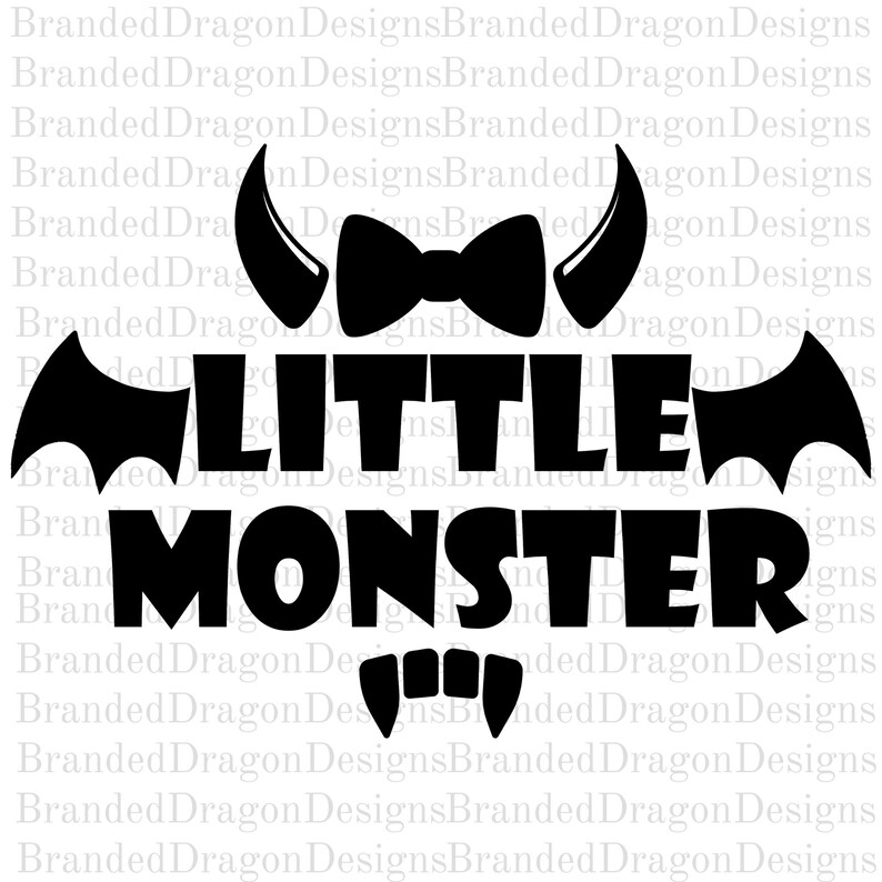 Monster Family Halloween SVG Clipart - Momster Dadcula SVG Png - Little ...