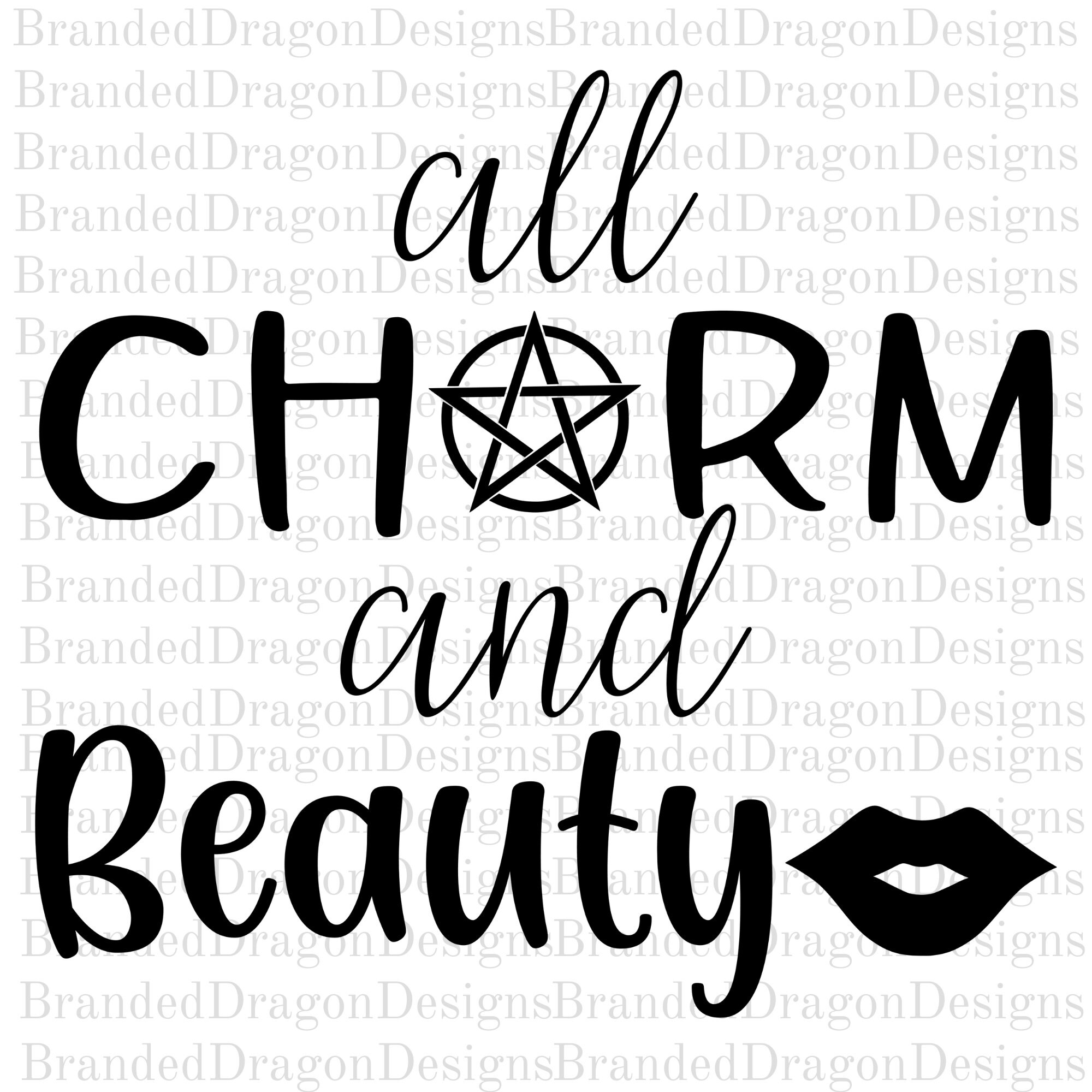 Charmed Witch SVG Clipart Halloween Pretty Wiccan Halloween - Etsy