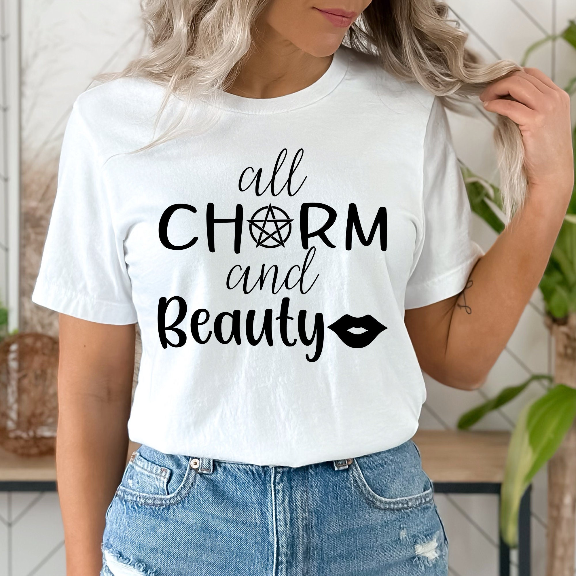 Charmed Witch SVG Clipart Halloween Pretty Wiccan Halloween - Etsy