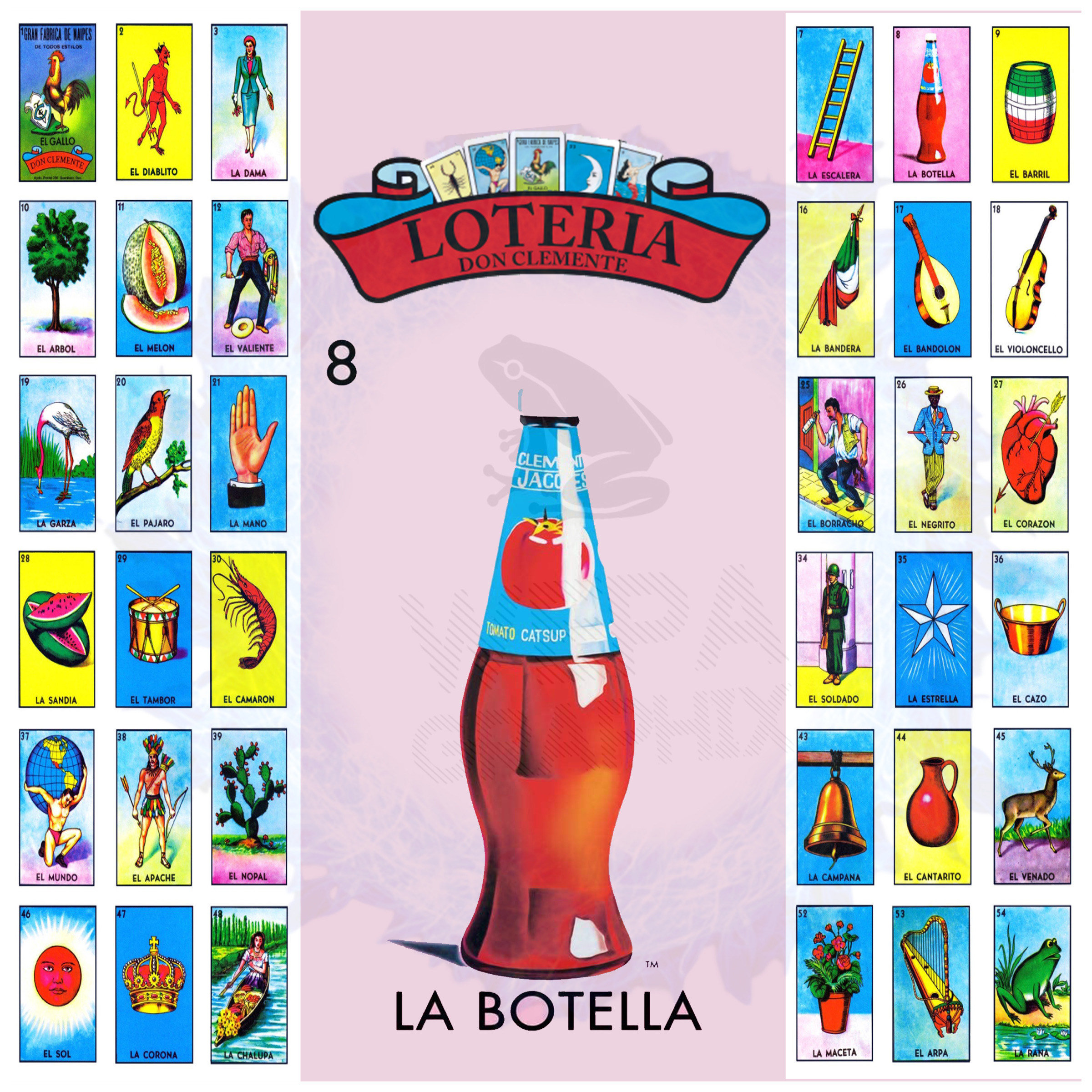Loteria "la Botella" Digital File - Etsy