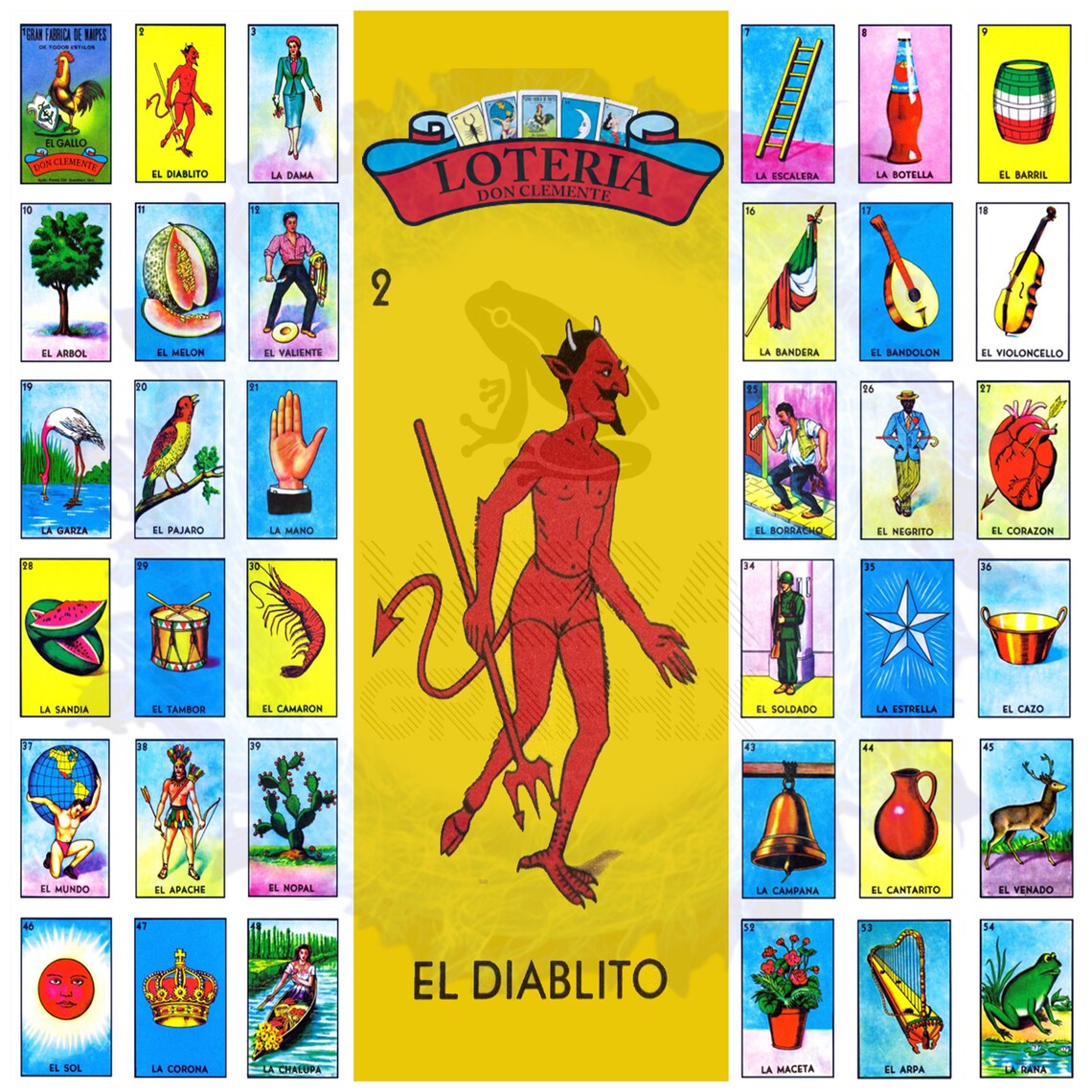 Loteria "el Borracho" Digital - Etsy