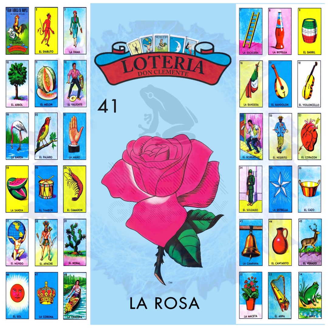 Loteria "la Rosa" Digital File - Etsy