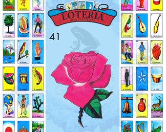 Loteria la Rosa Digital File - Etsy