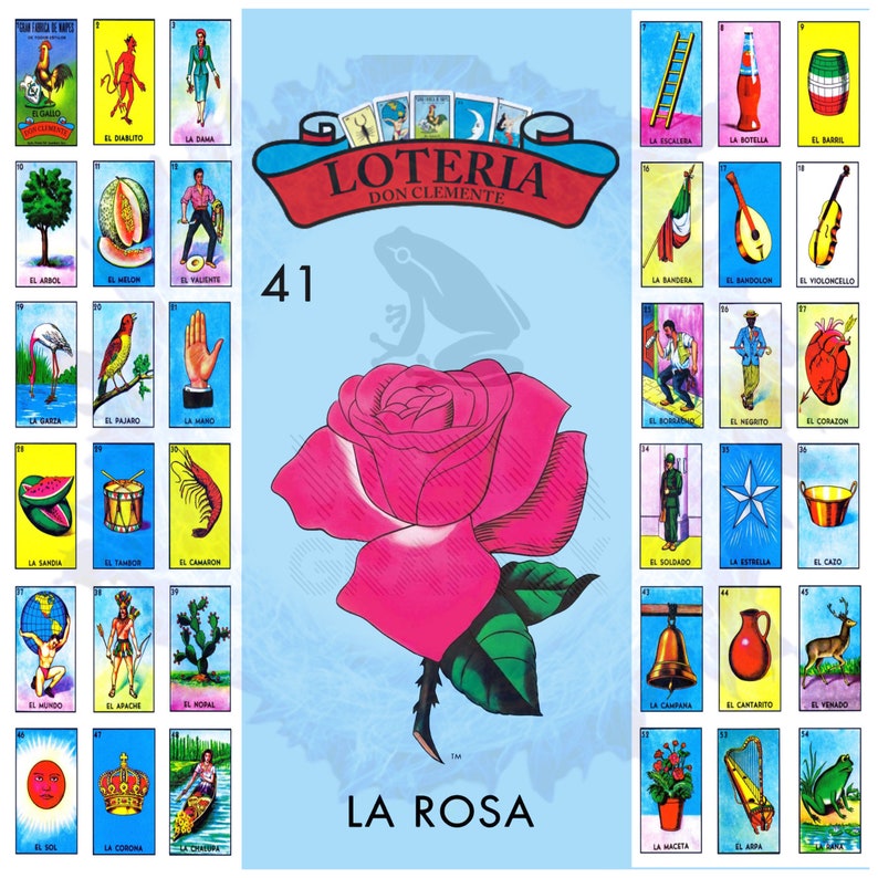 Loteria "la Rosa" Digital File - Etsy