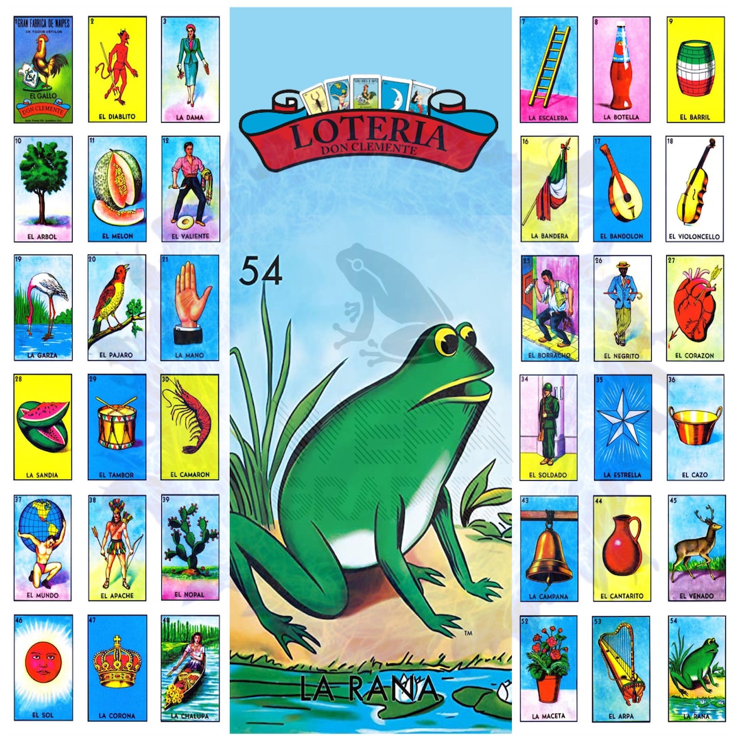 Loteria "la Rana" Digital File - Etsy