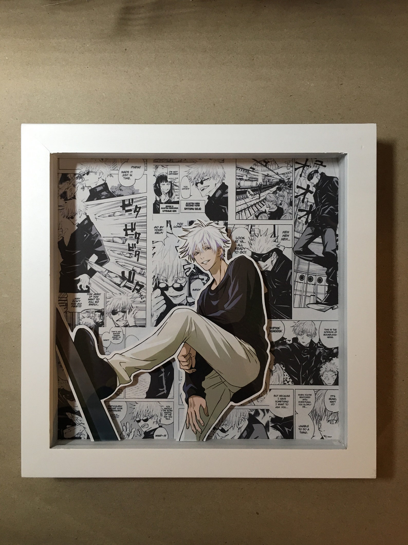 Anime Shadow Box Picture Frame Gojo | Etsy