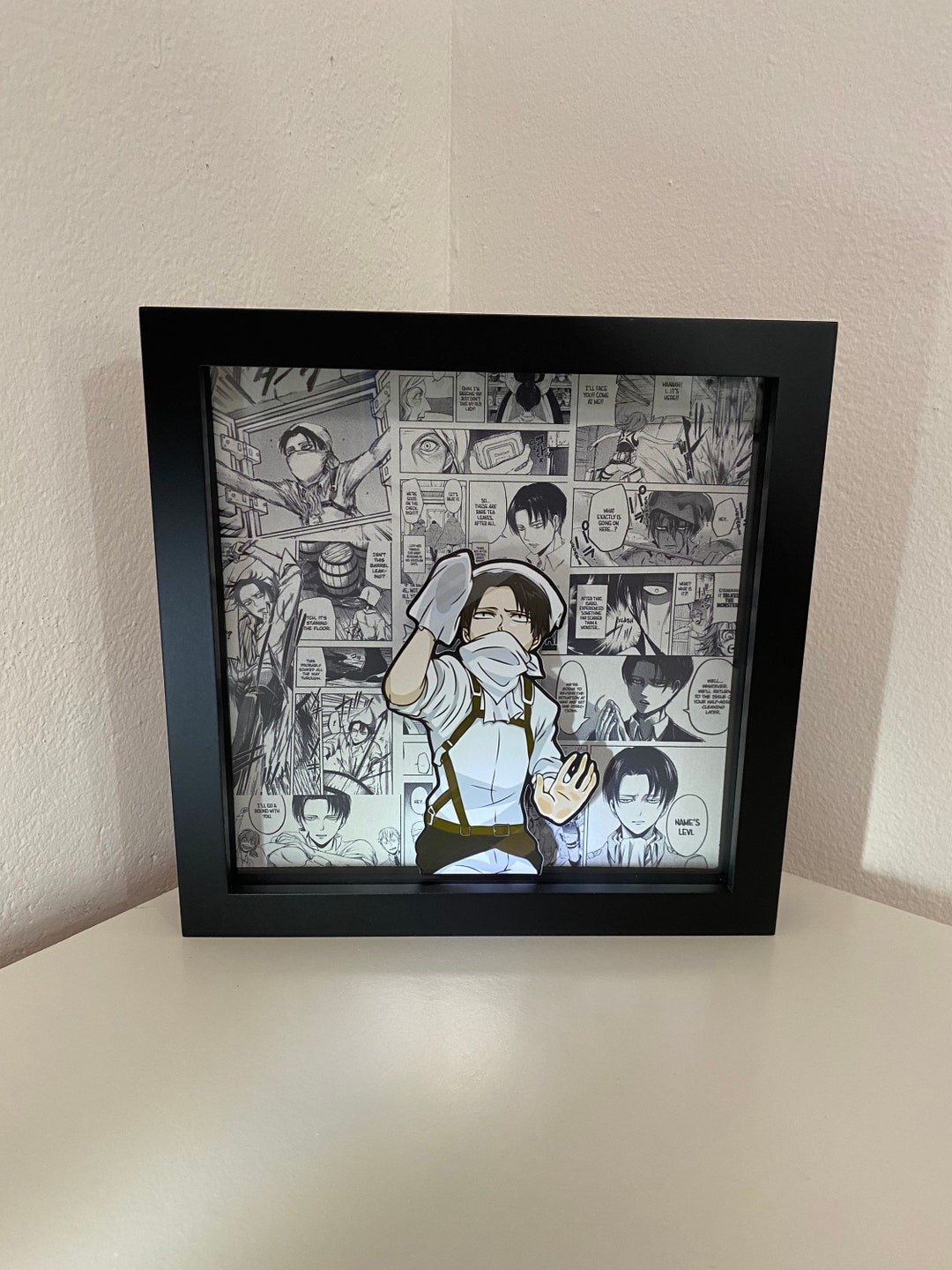 Anime Shadow Box 3D Photo Frame Levi - Etsy