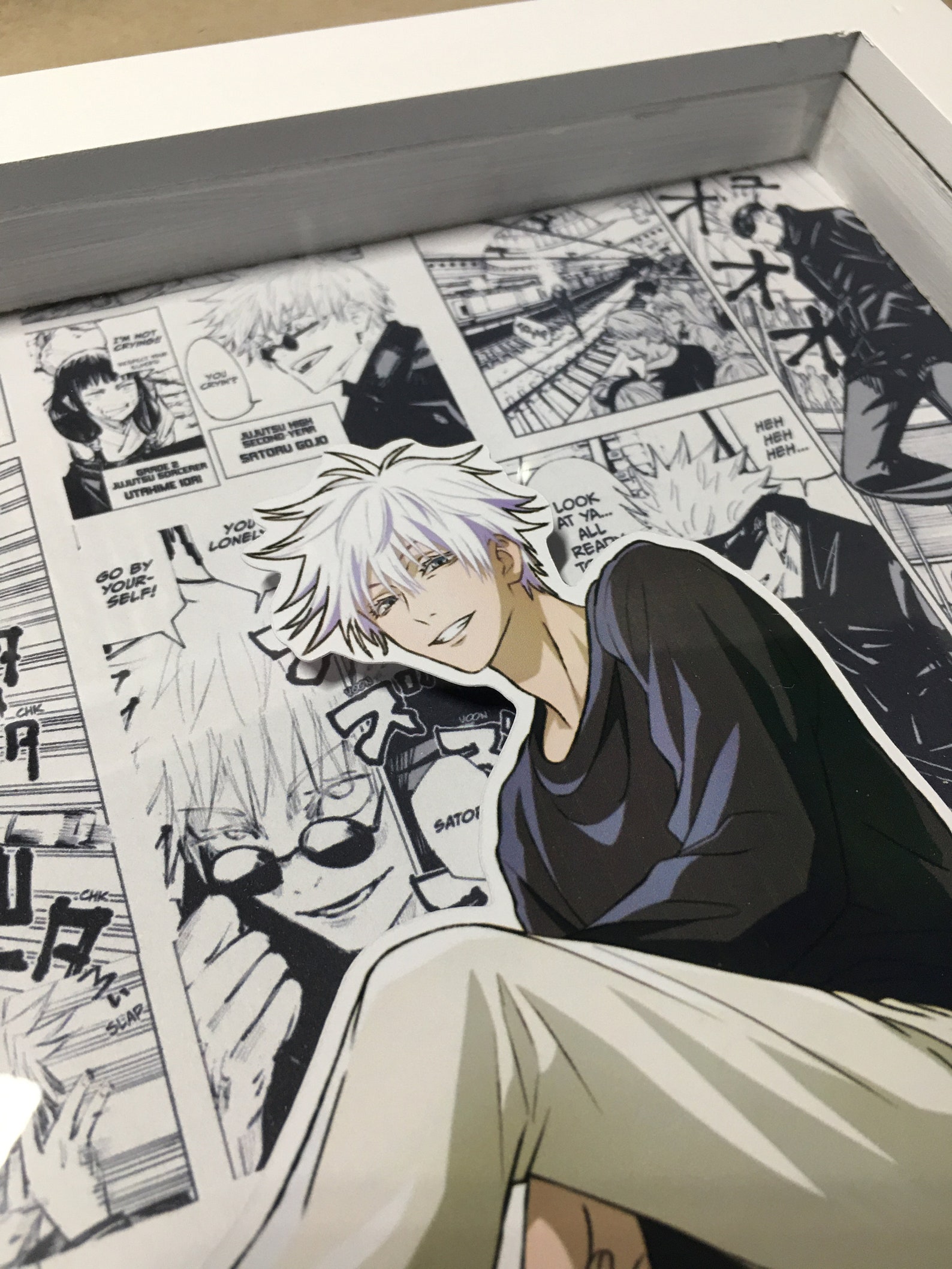 Anime Shadow Box Picture Frame Gojo | Etsy