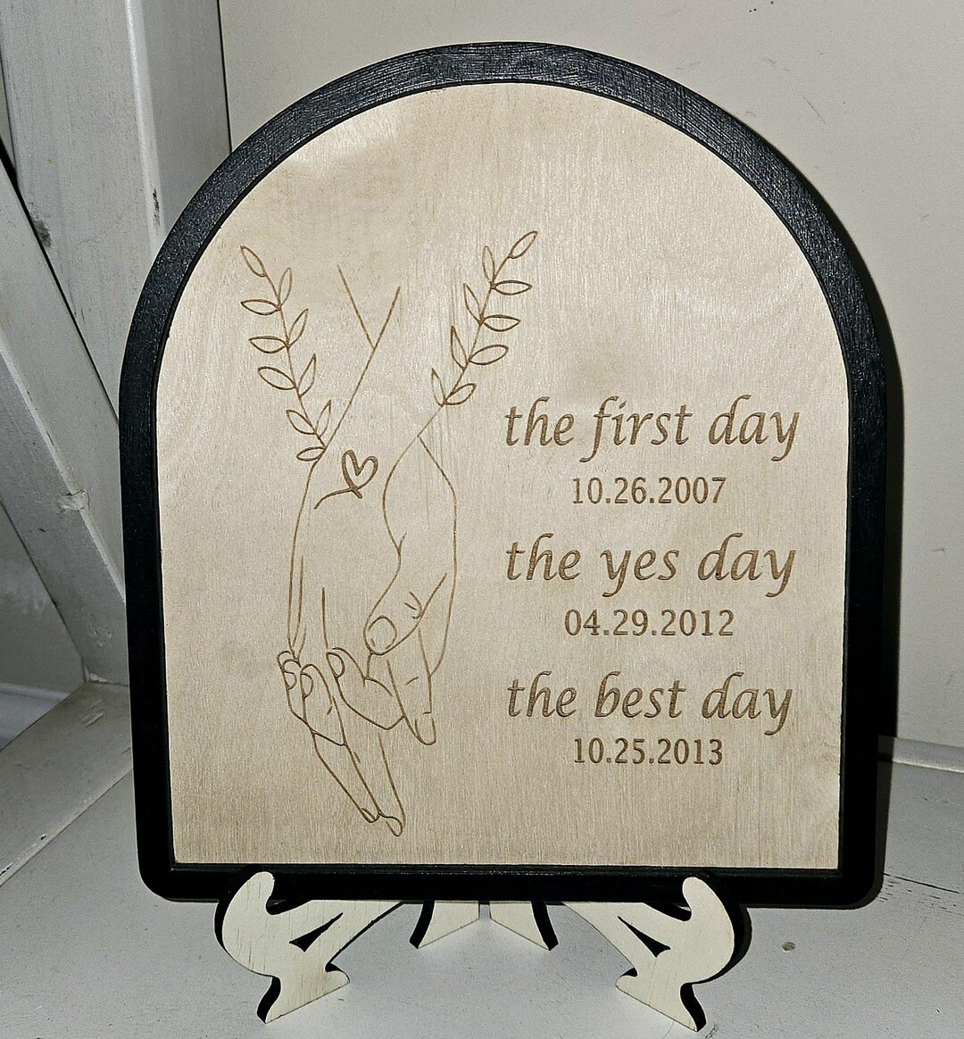 Special Dates Framed Sign, Relationship Dates Sign, Family Milestones ...