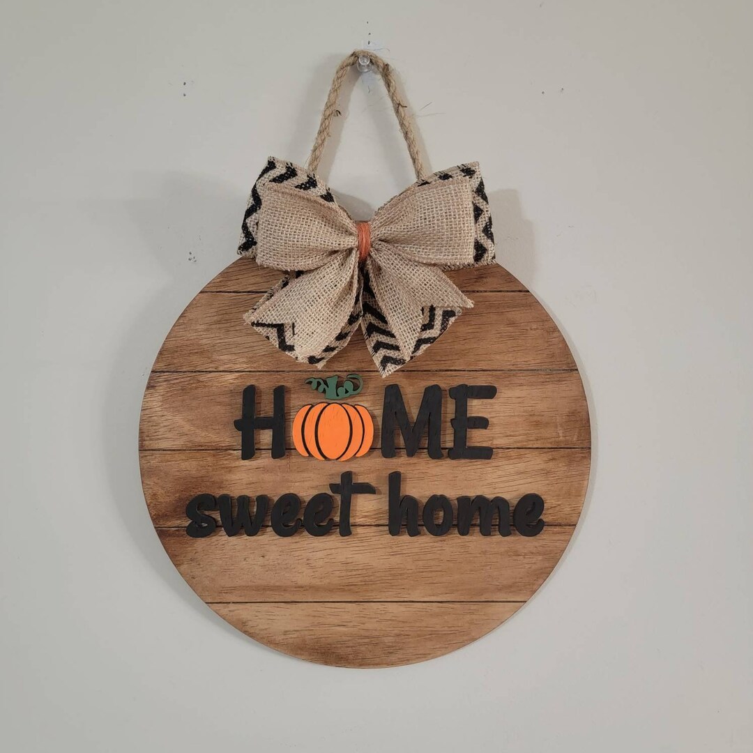 Laser Cut Home Sweet Home Sign Wall Hanging-home Décor House Warming ...