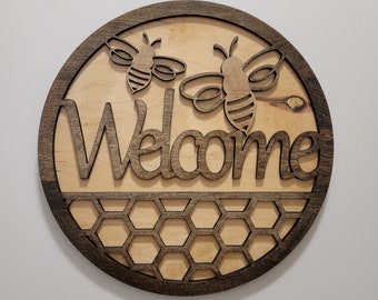 Bee Welcome Sign | Etsy