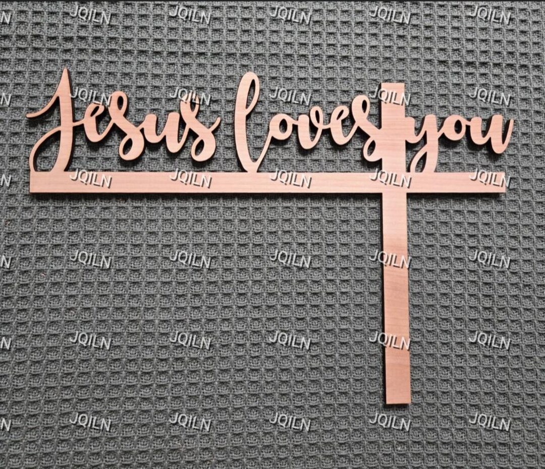 Jesus Loves You Door Corner - Baltic Birch Wood Decor - Etsy