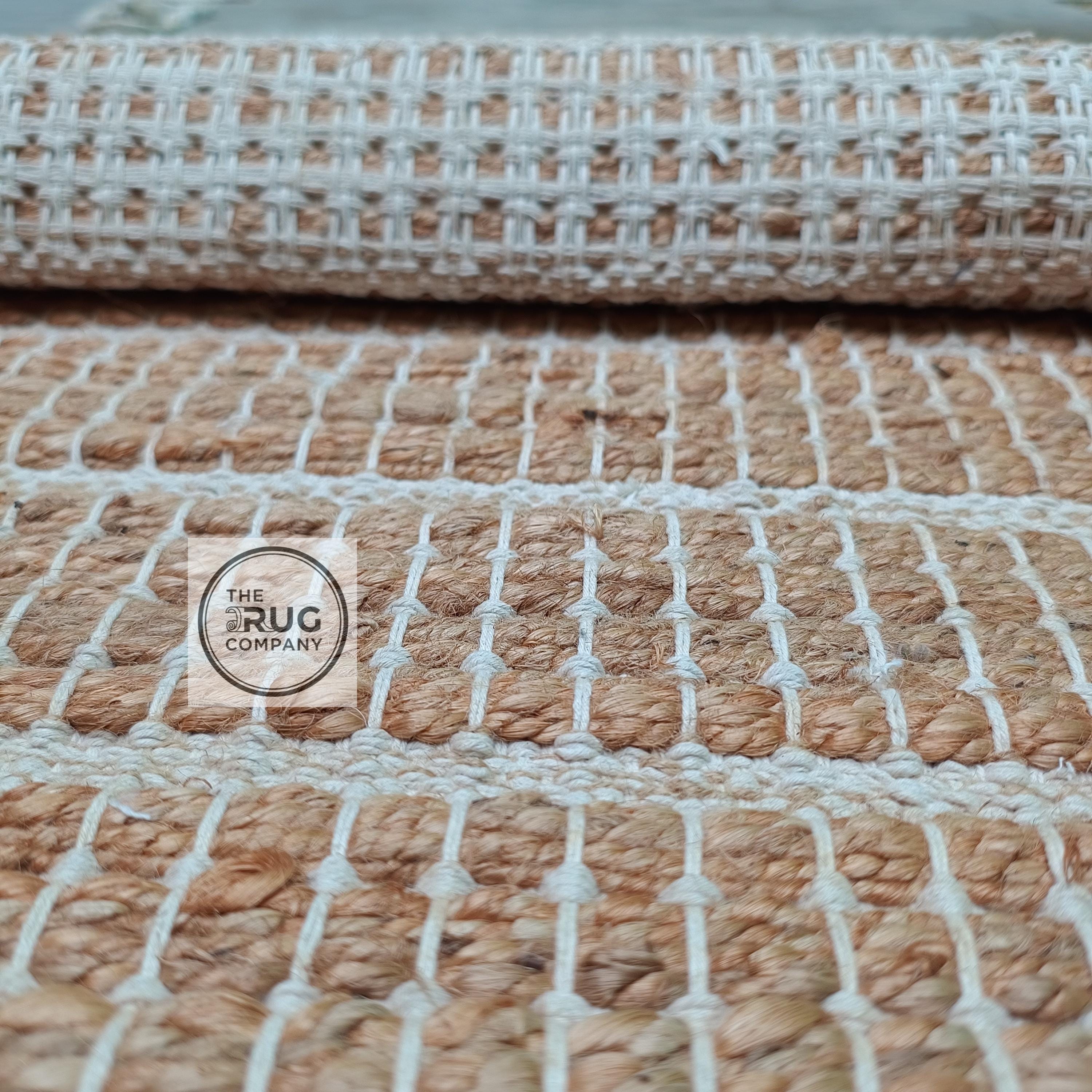 Ivory Grid Jute Rug | Livingroom,bedroom,hallway,kidsroom,officeroom ...