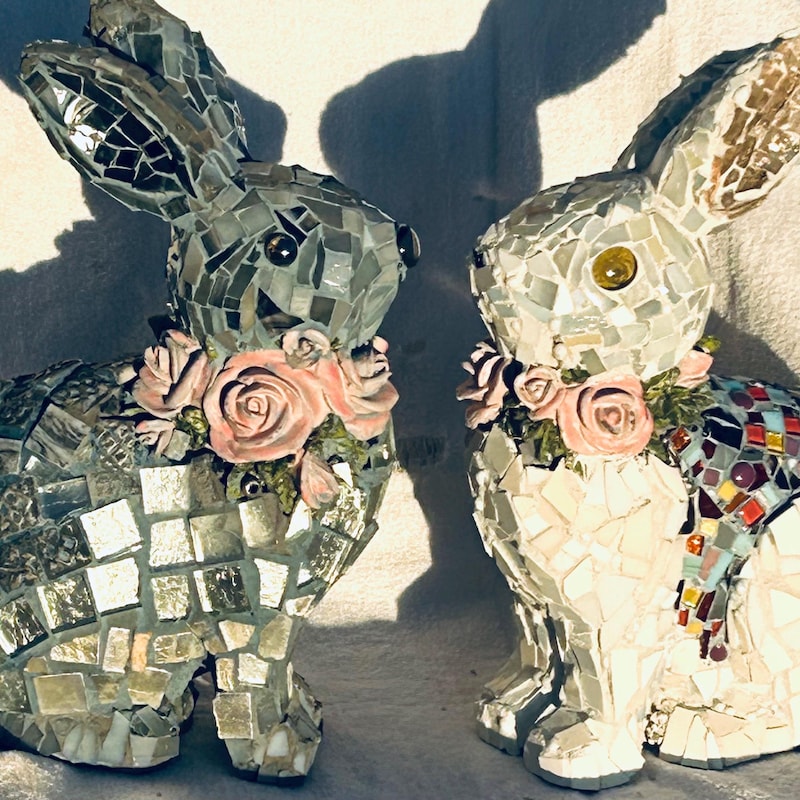 Mosaic Bunny - Etsy