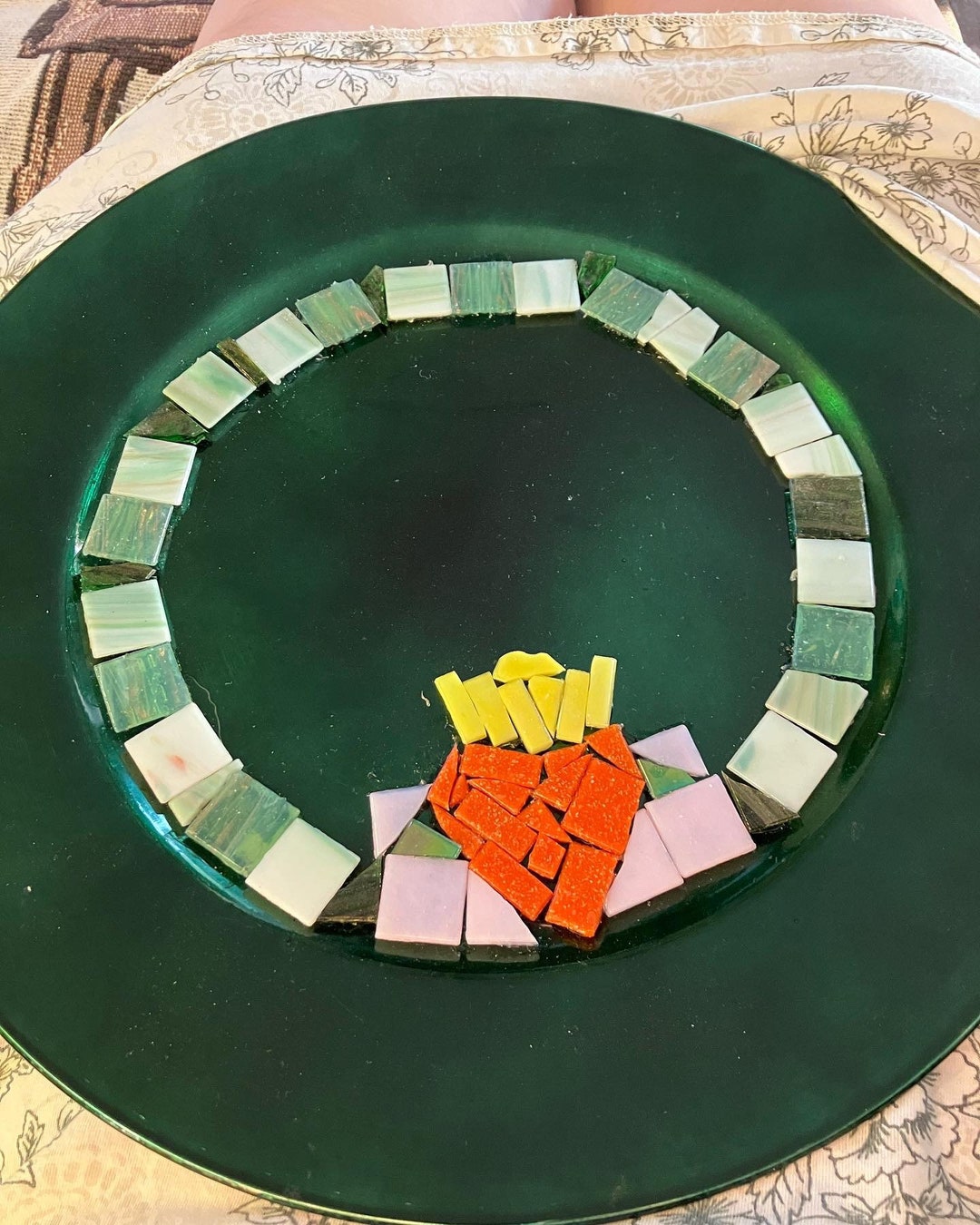 Celtic Claddagh or Shamrock Glass Tile Mosaic - Etsy