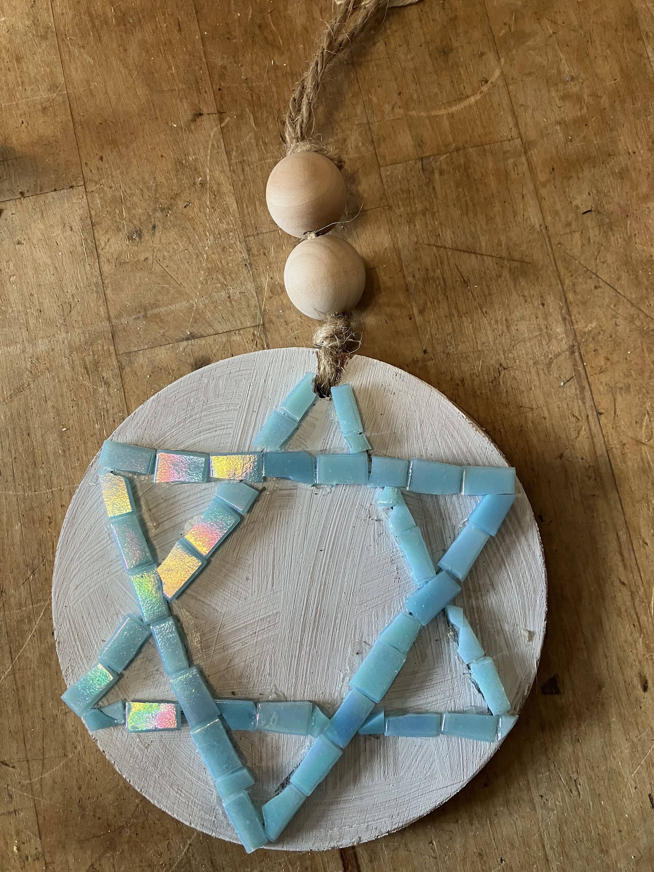 Star of David Glass Mosaic - Etsy