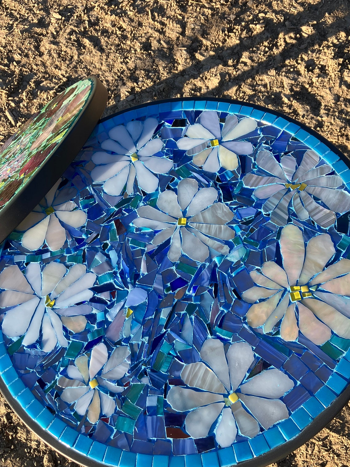 18 Stained Glass Mosaic Table Folding, Bistro Table, - Etsy