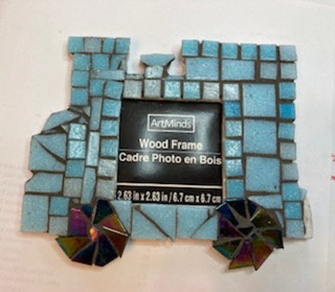 Christmas Train Picture Frame Glass Tile Mosaic Perfect Kids Gift From ...