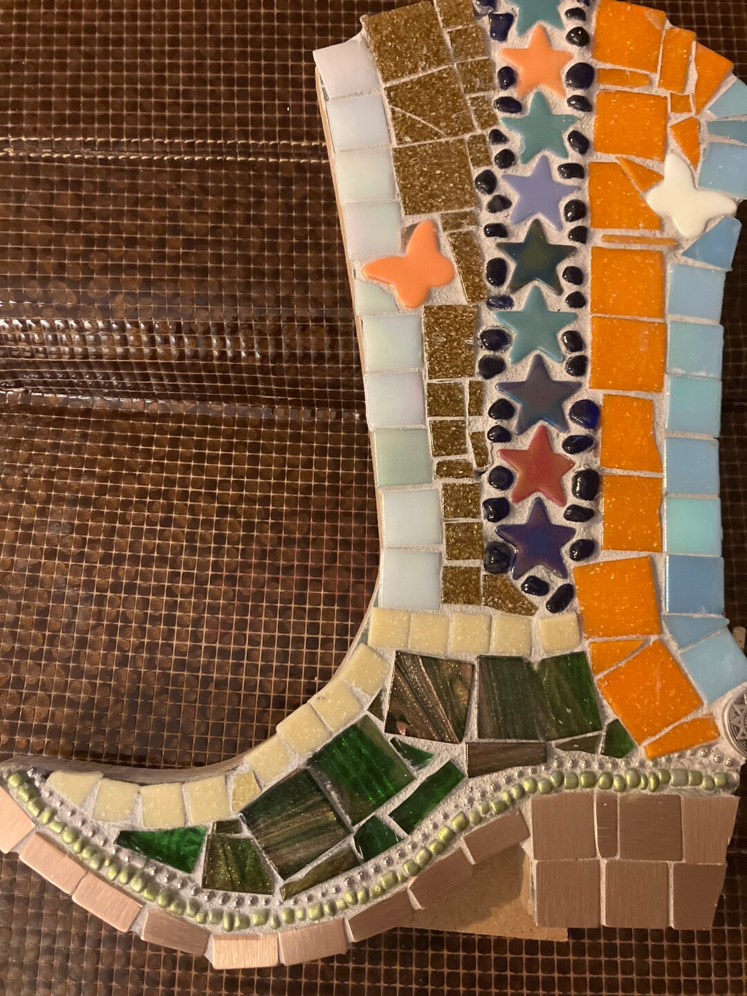 Cowboy Boot Mosaic Multicolored - Etsy