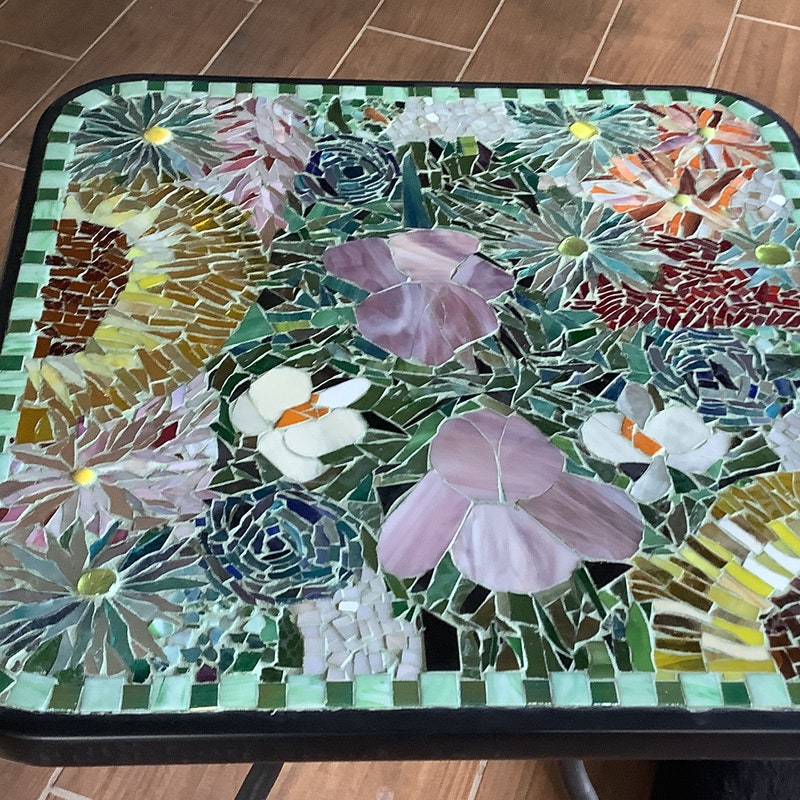 Mosaic Table Set Flower - Etsy