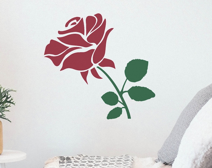 Rose Stencil Reusable Color, Draw, Paint Custom Stencil Art - Etsy