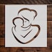 Mother & Baby Stencil - Reusable Mother and Baby Stencil - Art Stencil ...
