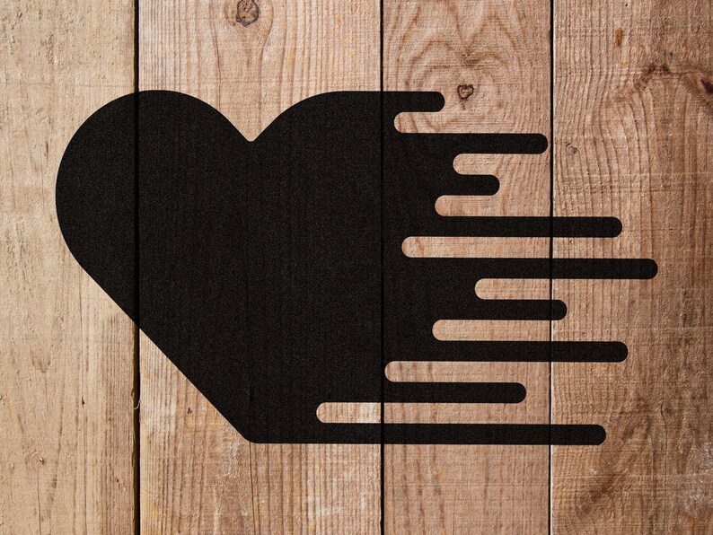 Racing Heart Stencil Reusable Racing Heart Stencil Art - Etsy