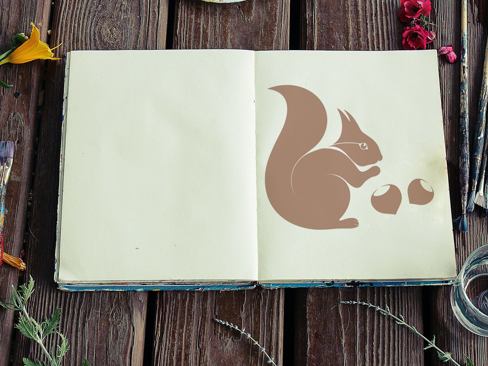 Squirrel Nut Stencil Reusable Squirrel Stencil Art Stencil - Etsy