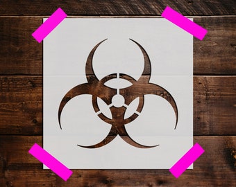 Biohazard Stencil Reusable Biohazard Stencils, Large Biohazard Stencil ...