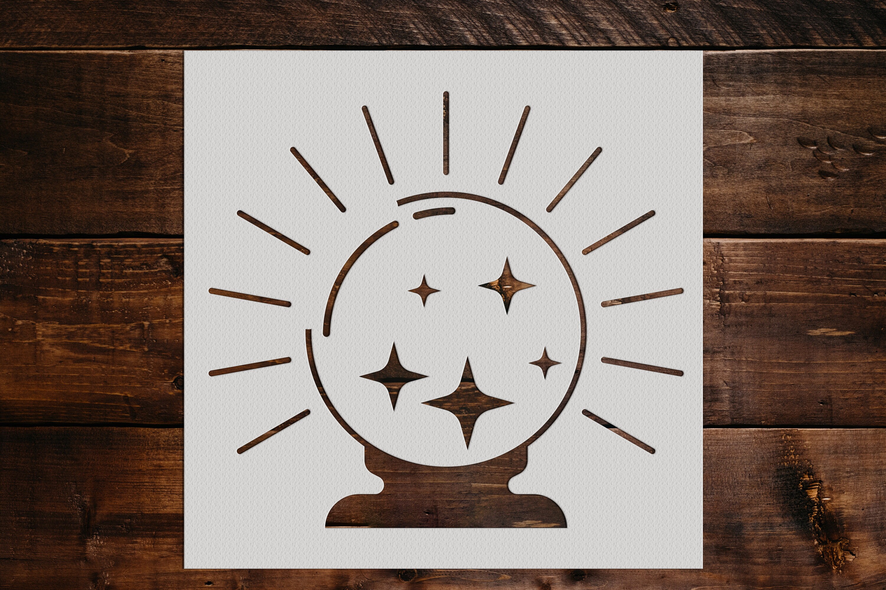 Crystal Ball Stencil Reusable Crystal Ball Stencil art - Etsy