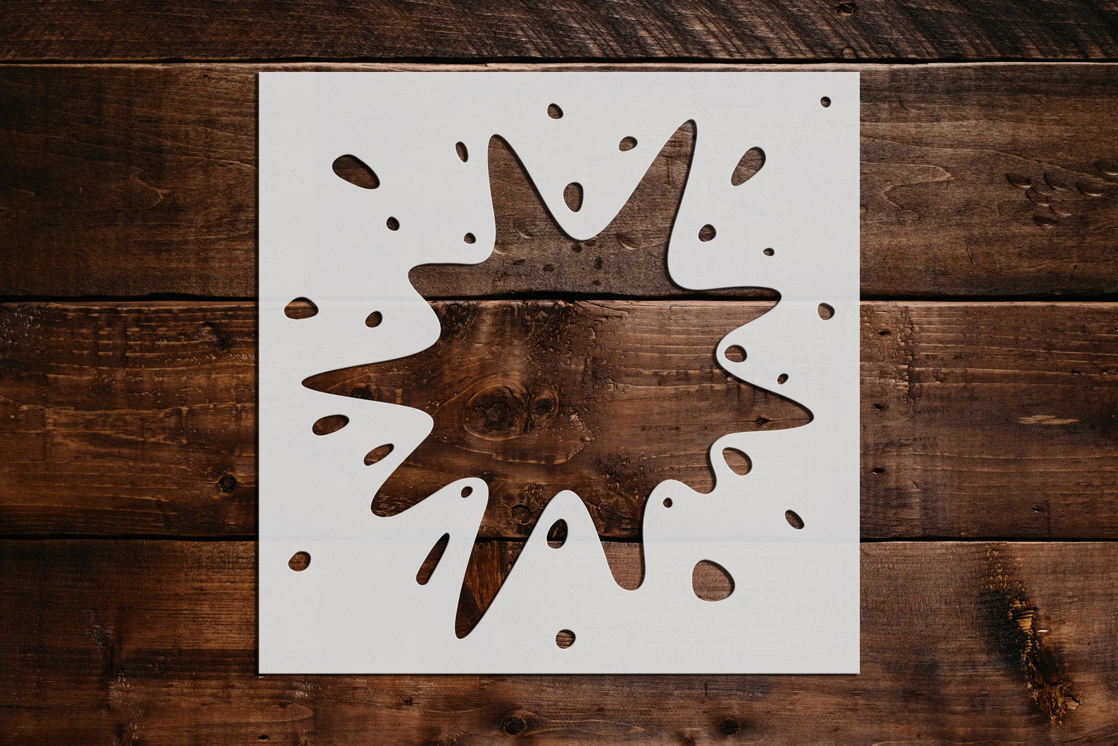 Splat Design Stencil Reusable Splat Design Stencil Craft - Etsy