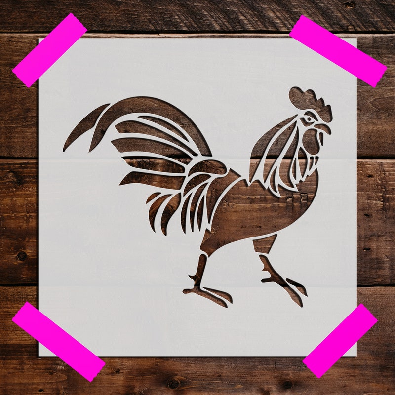 Rooster Stencil - Etsy