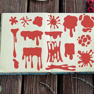 Variety of Ooze Stencil - Reusable Variety of Ooze Stencil - Art ...