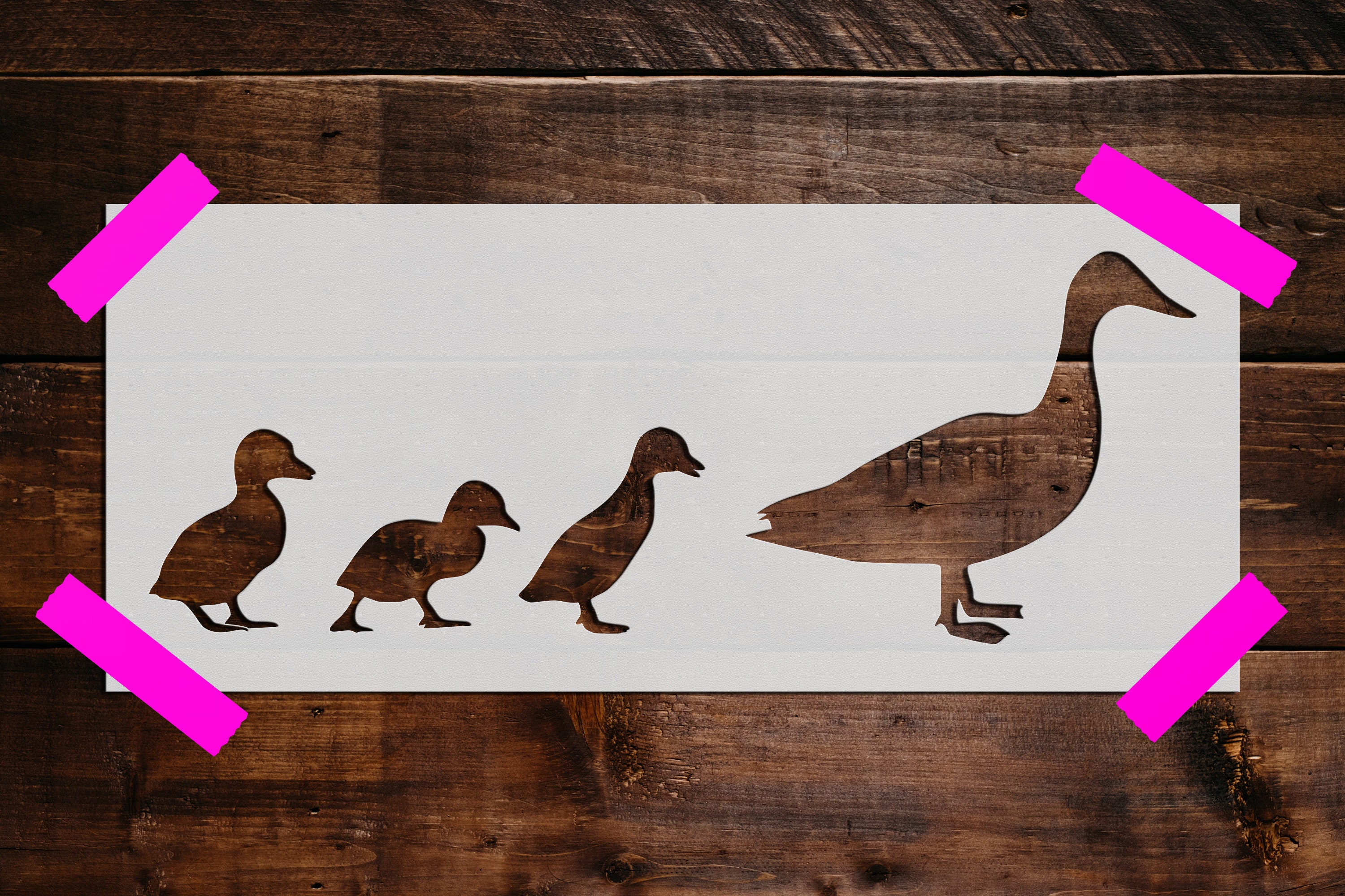 Duck With Hatchlings Stencil - Reusable Duck Stencil -art Stencil -DIY ...