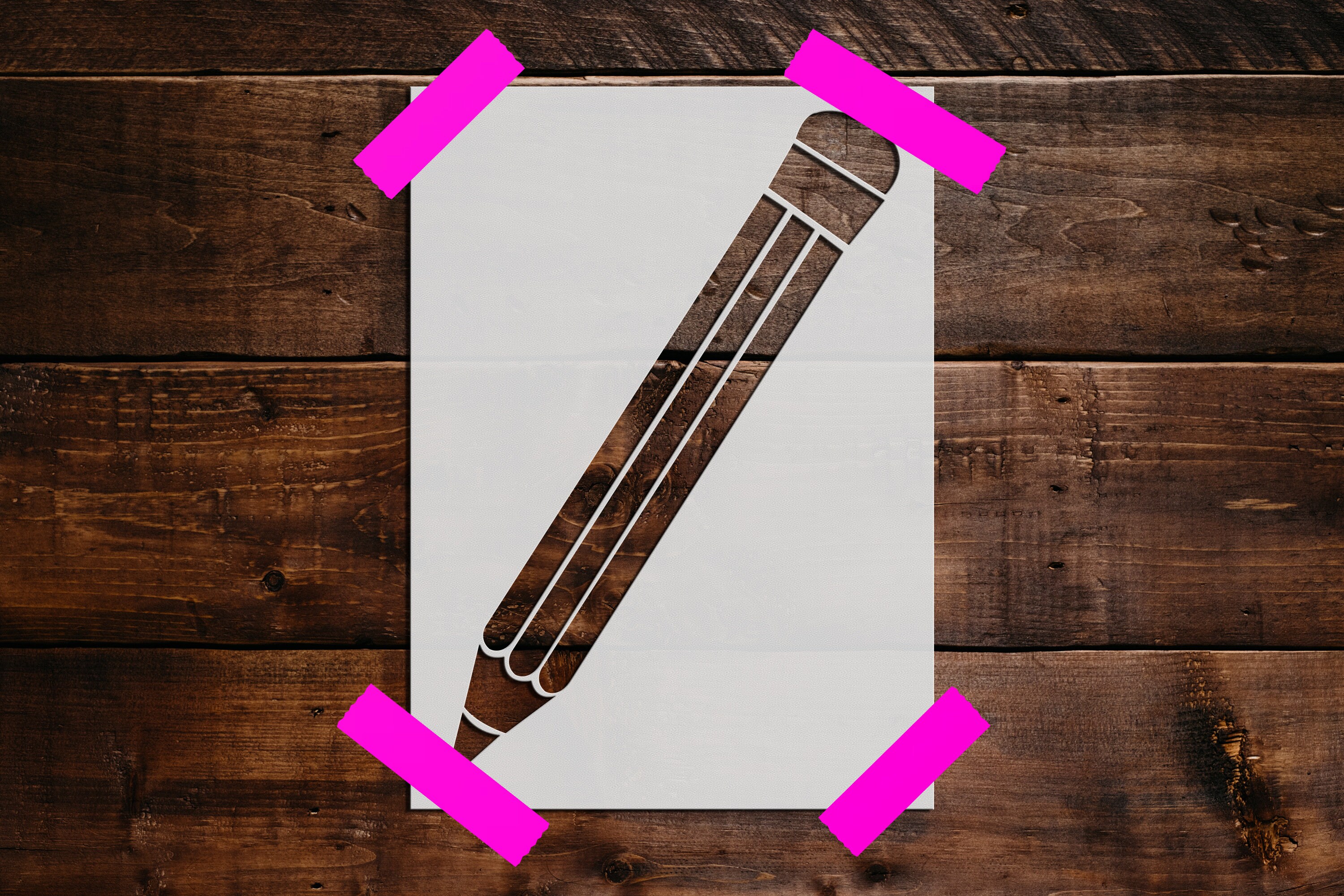 A Pencil Stencil Reusable A Pencil Stencil Art Stencil DIY Craft ...