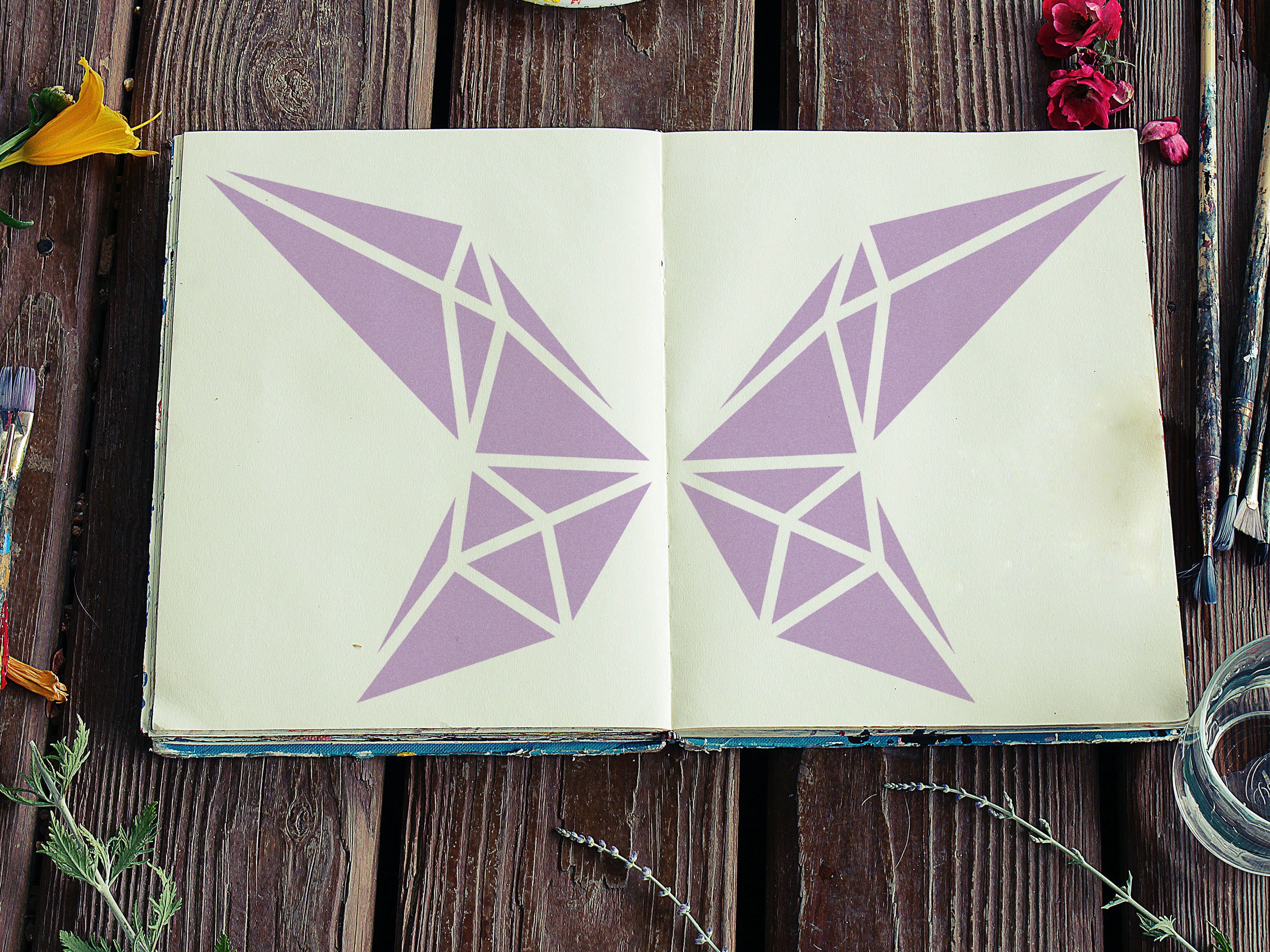 Butterfly Stencil Reusable Butterfly Stencil Art Stencil - Etsy