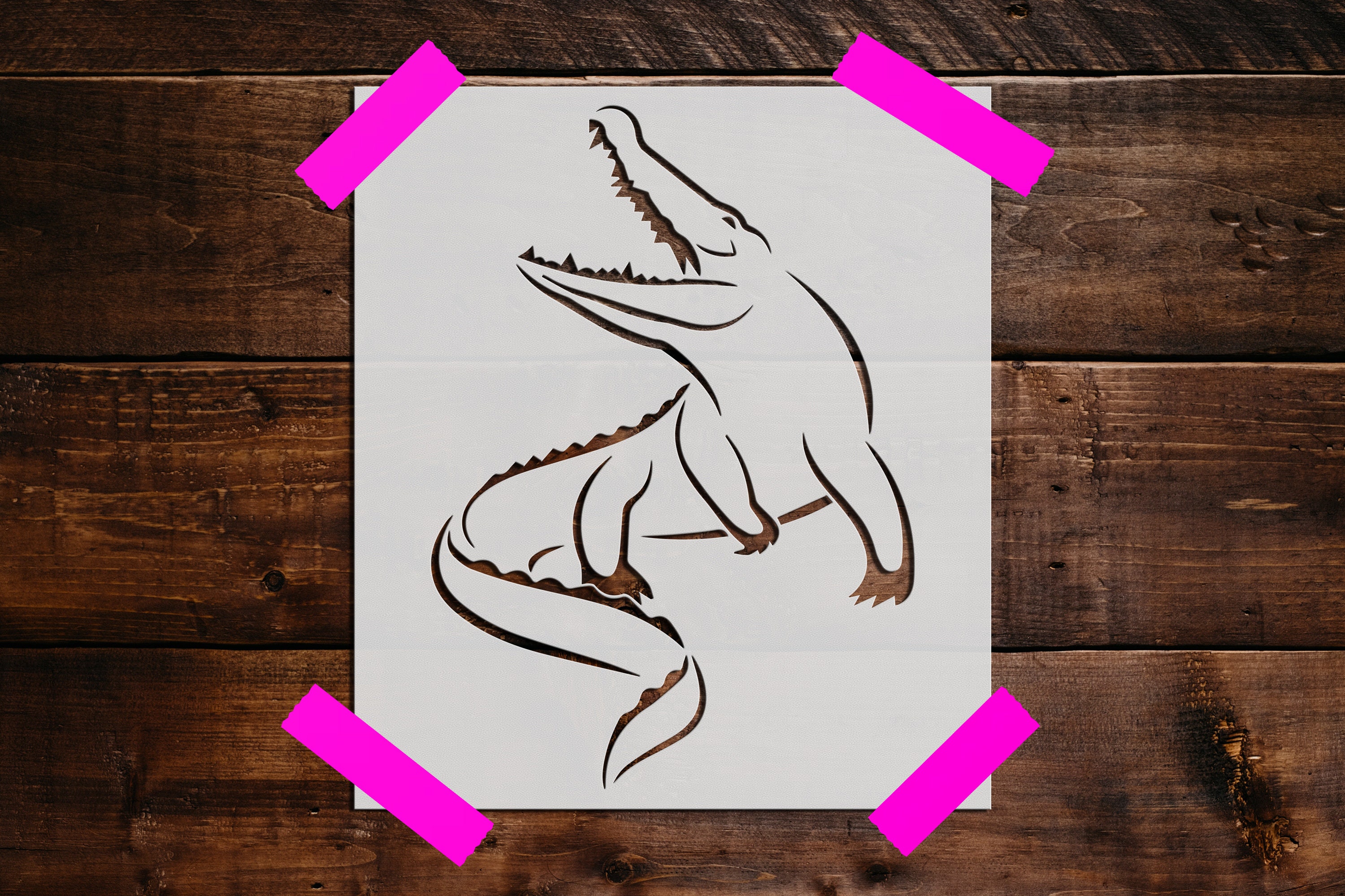 Alligator Stencil