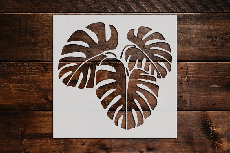 Tropical Leaves Stencil Reusable Tropical Leaves Stencil Art - Etsy