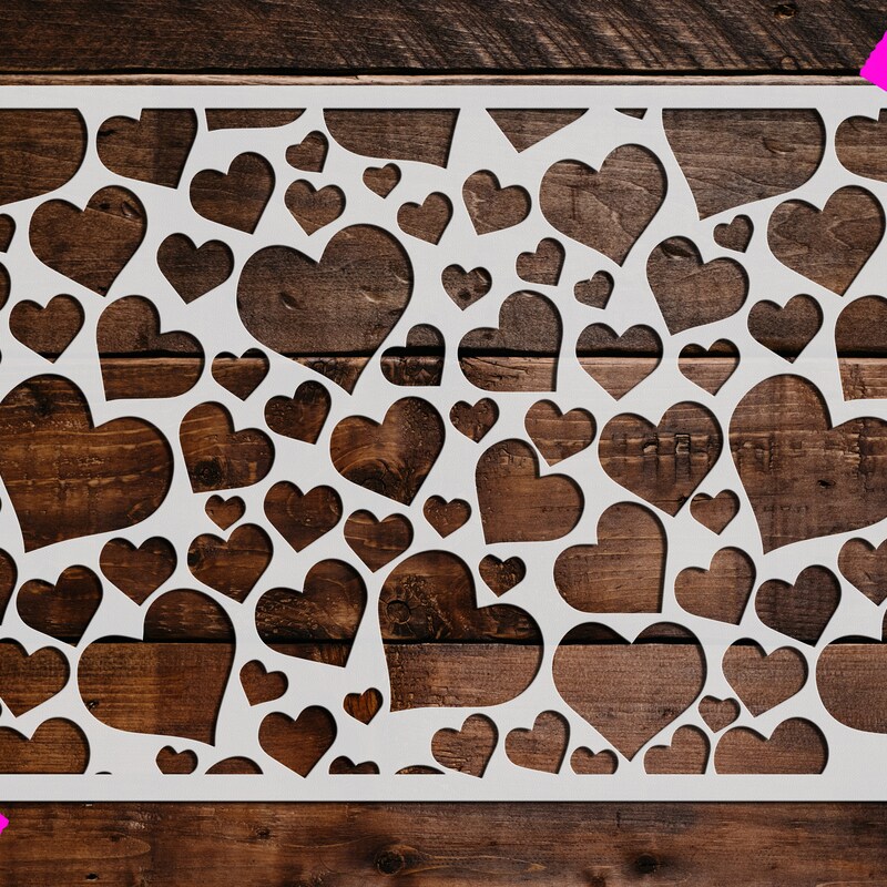 Heart Stencil - Etsy