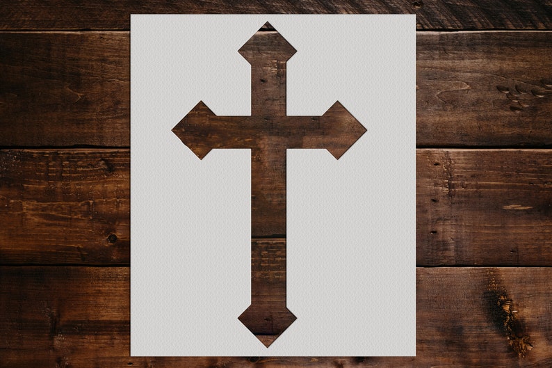 Cross Stencil - Reusable Cross Stencil - DIY Craft Stencil, Painting ...