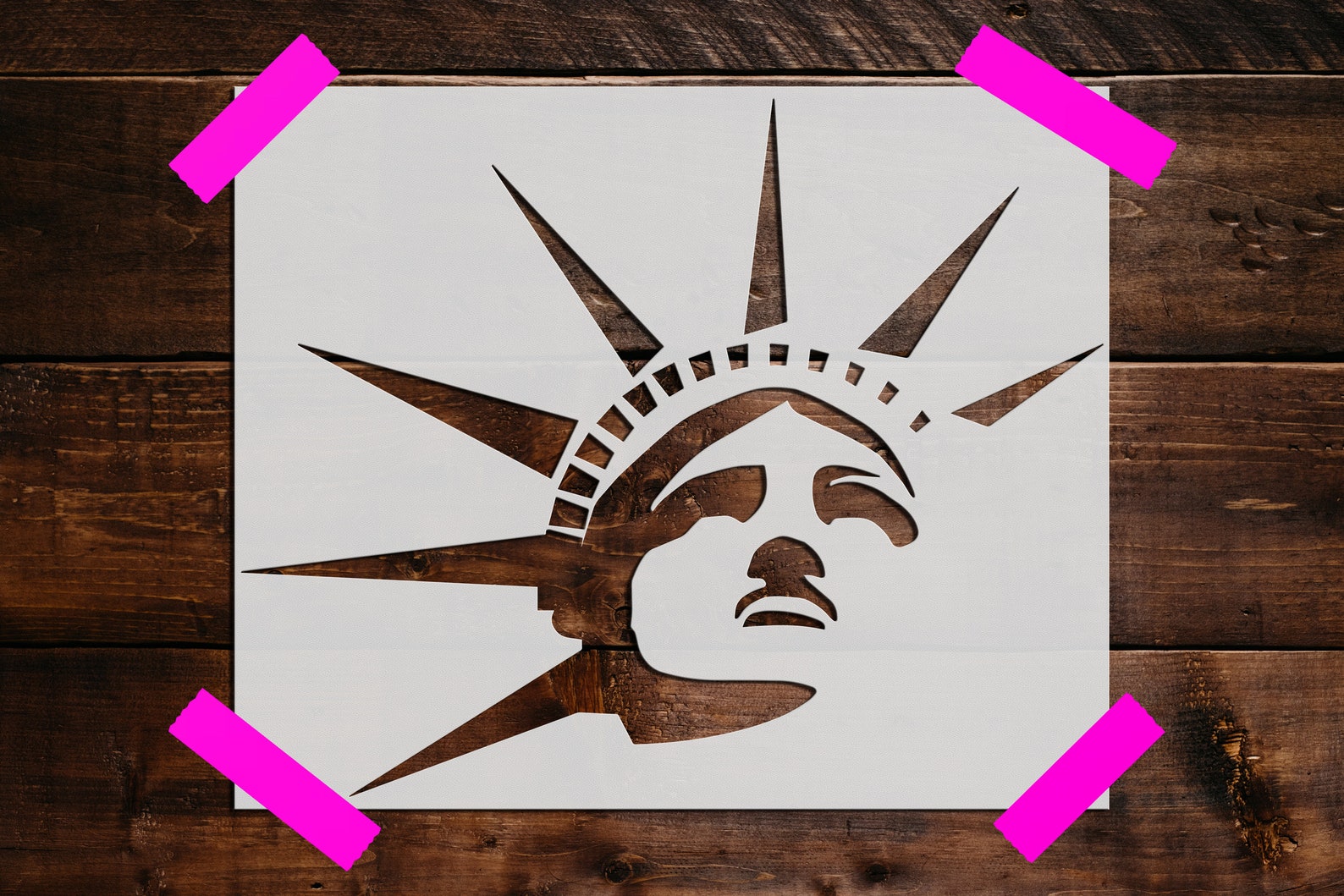 Statue of Liberty Stencil, Reusable Statue of Liberty Stencil, Art ...