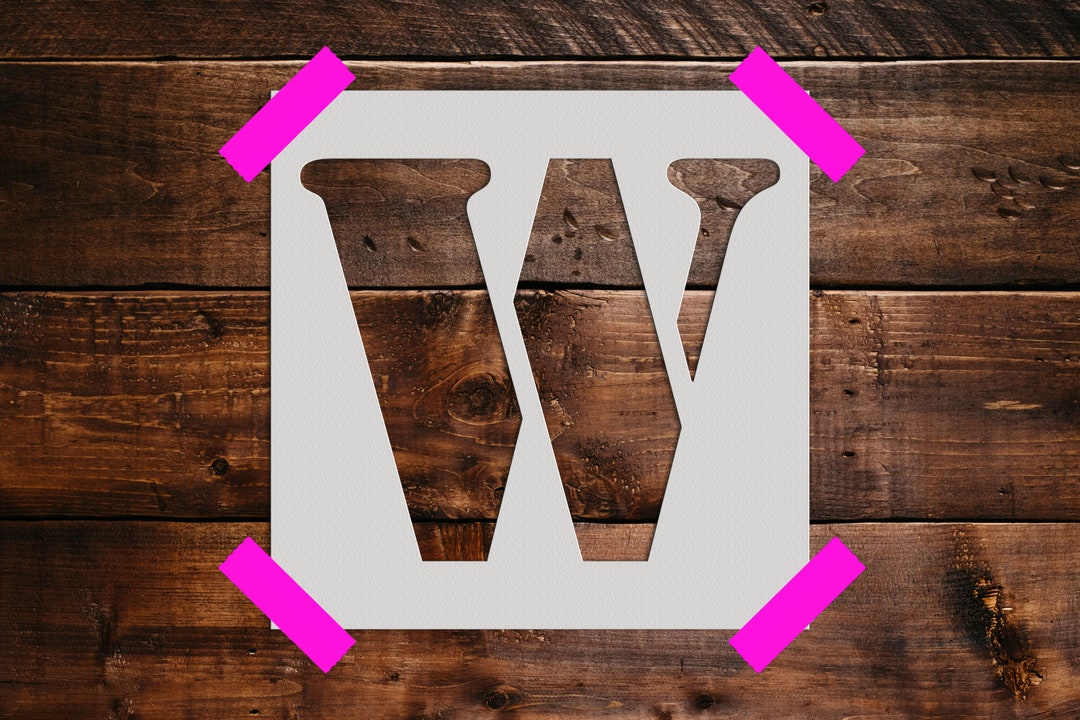 Letter W -reusable Stencil - Art Stencil - Craft Stencil - Reusable ...