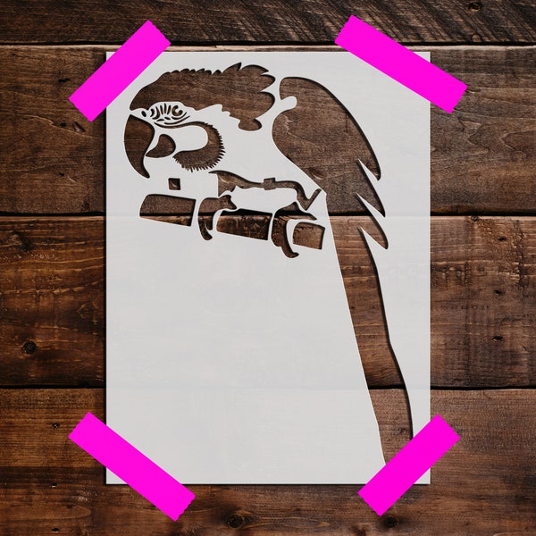 Parrot Stencil - Etsy
