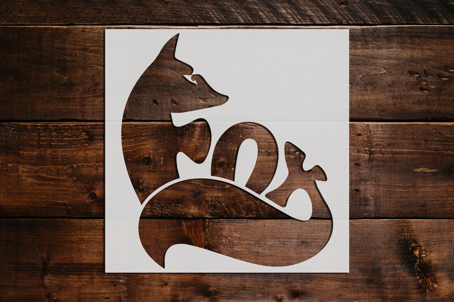 Fox Stencil Reusable Fox Stencil Art Stencil DIY Craft - Etsy