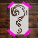 Question Mark Stencil - Reusable Question Mark Stencil - DIY Craft ...