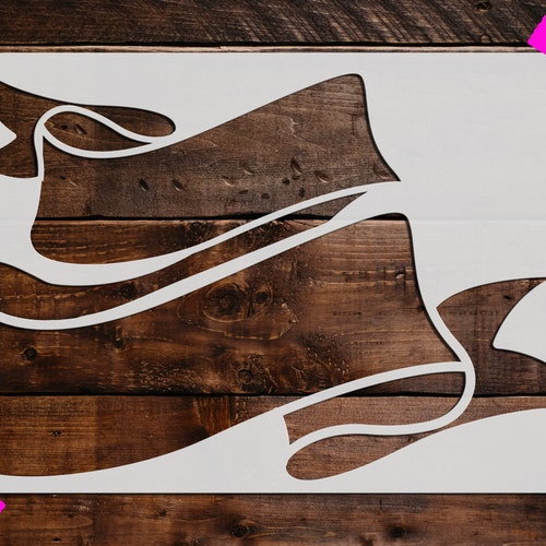 Banner Stencil Reusable Banner Stencil Art Stencil DIY - Etsy