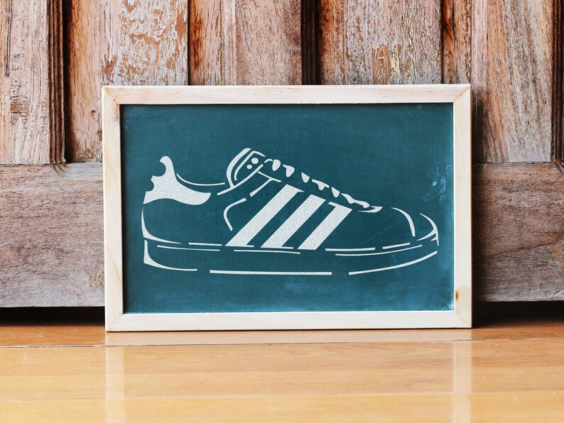 Sneaker Stencil, Reusable Sneaker Stencil, Art Stencil, DIY Craft ...