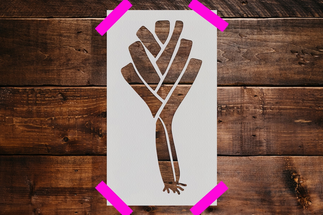 Leek Stencil, Reusable Stencil, Art Stencil, DIY Craft Stencil, Leek ...