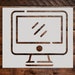 Computer Monitor Stencil, Reusable State Stencil, Art Stencil, DIY ...